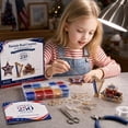 America 250th Anniversary Beaded DIY Kit, Patriotic 4-Piece Craft Set ...