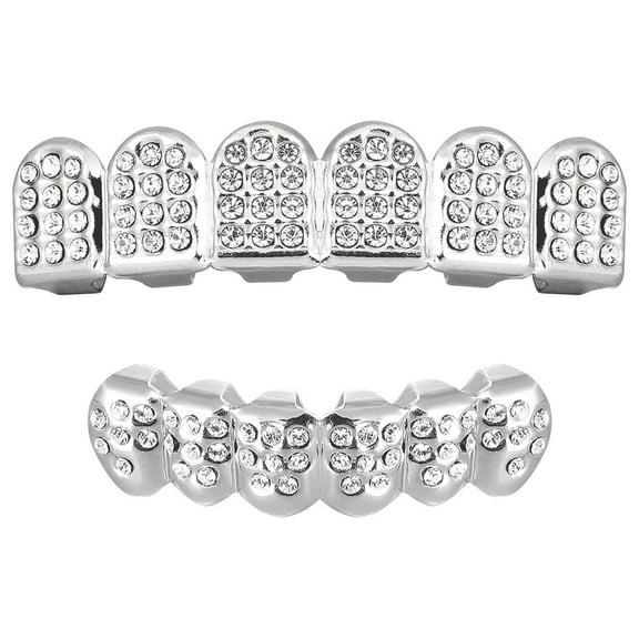 14k Gold Plated Drip Fang Grillz Dripping Bottom Vampire Teeth Fangs ...