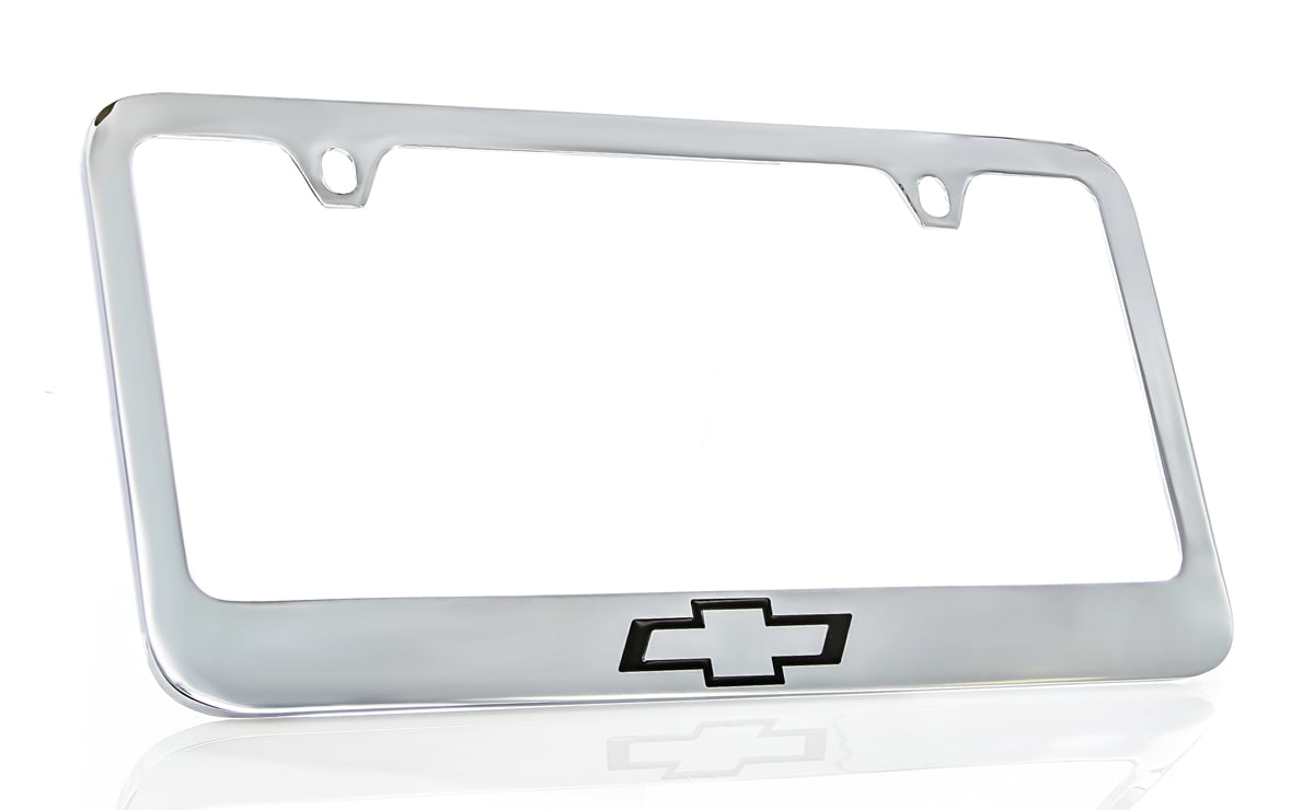 Chevrolet Logo Chrome Plated Metal License Plate Frame Holder - Walmart.com