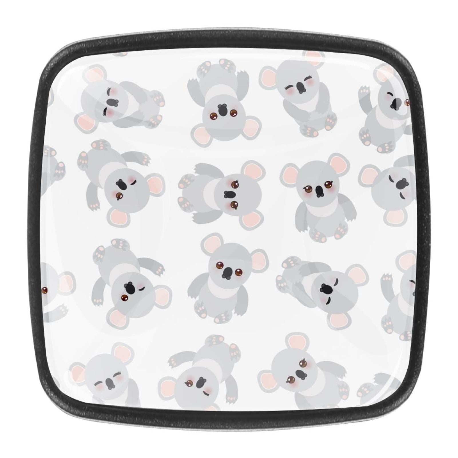 4 Pcs Square Cabinet Handle Cupboard Knob Drawer Pulls Handle Cute ...