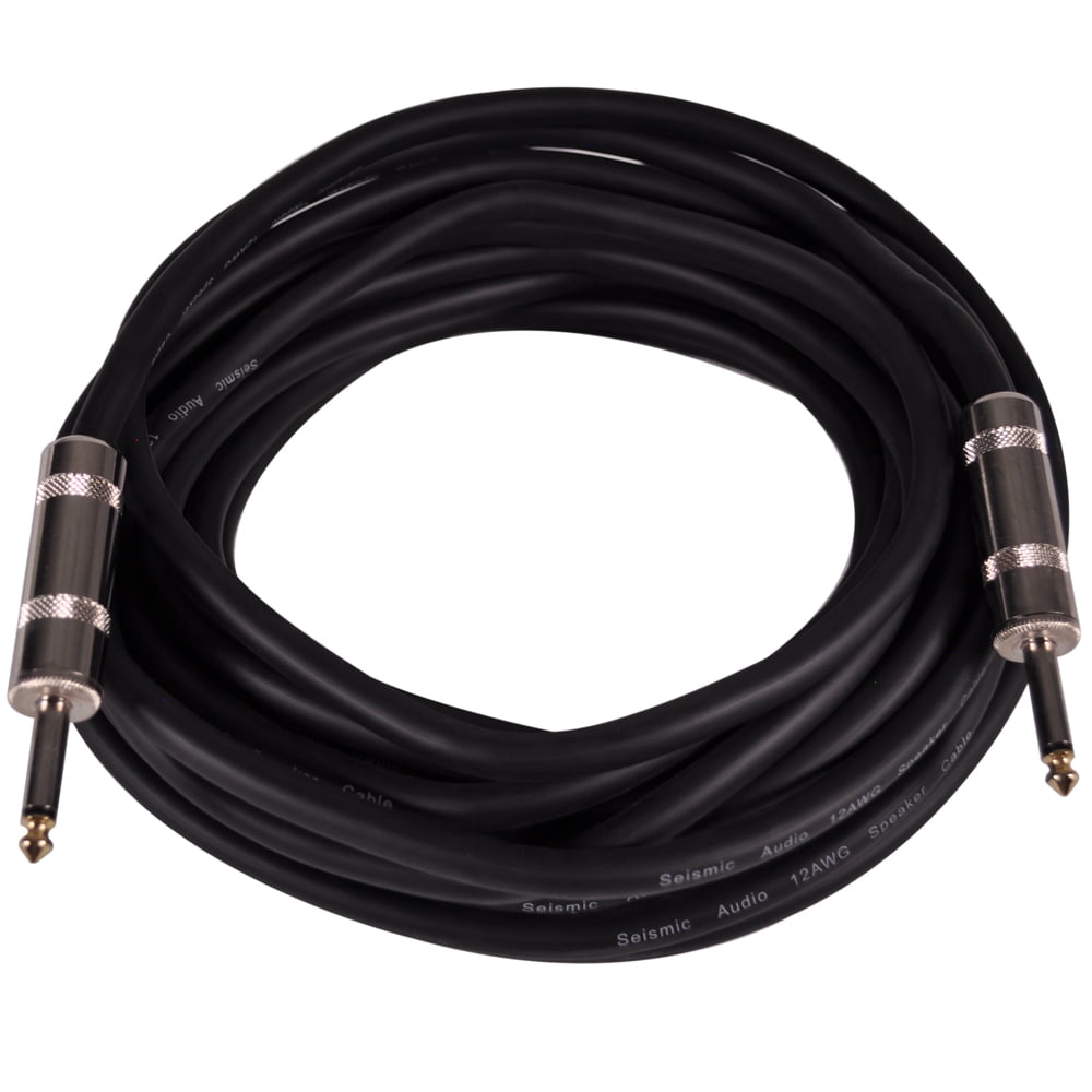 Seismic Audio 35 Foot 1/4" to 1/4" Speaker Cable -12 Gauge 2 Conductor ...