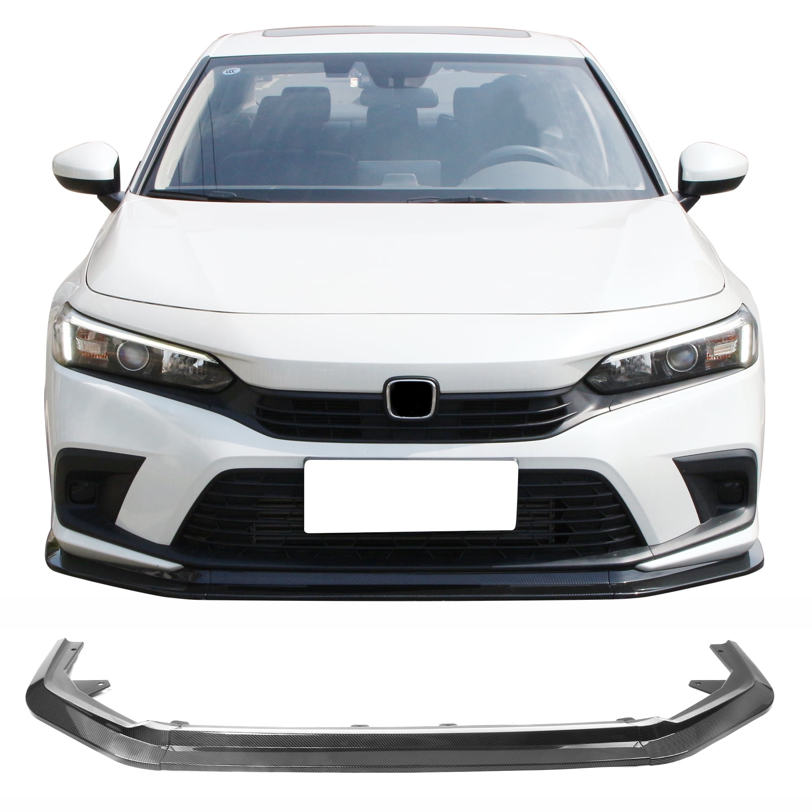 Ikon Motorsports Front Bumper Lip Compatible With 2022-2023 Honda Civic ...