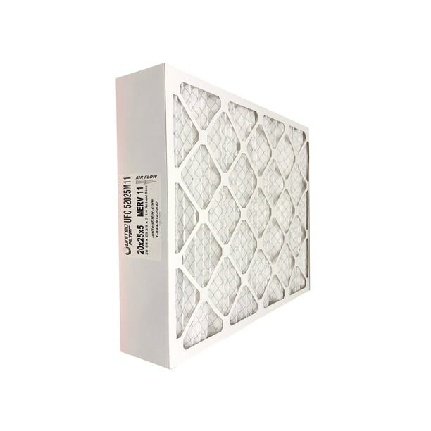 United Filter 20x25x5 Compatible M8 1056 MERV 11 Pleated HVAC AC Furnace Air Filters (1 Pack ...