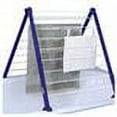 Household Essentials Metal and Plastic Clothes Drying Rack, Blue ...