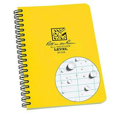 Rite in the Rain Weatherproof Mini Stapled Notebook, 3.25" x 4.625 ...