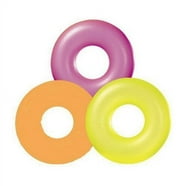 Intex Colorful Transparent Inflatable Swimming Pool Tube Raft (6-Pack ...