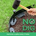 33FT No Dig Landscape Edging Border Kit, 1.8" Tall Garden Edging Border with 40 Spikes, Plastic ...