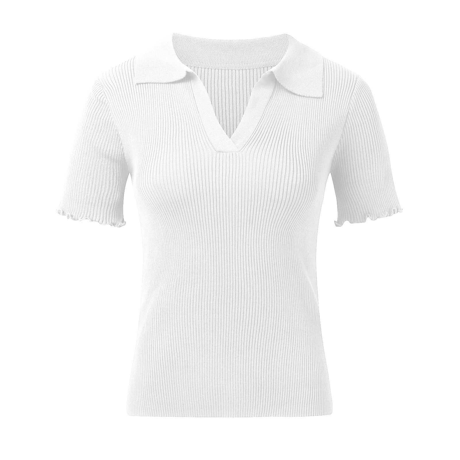 outfmvch sweaters for women short sleeve collared shirts summer tunic ...