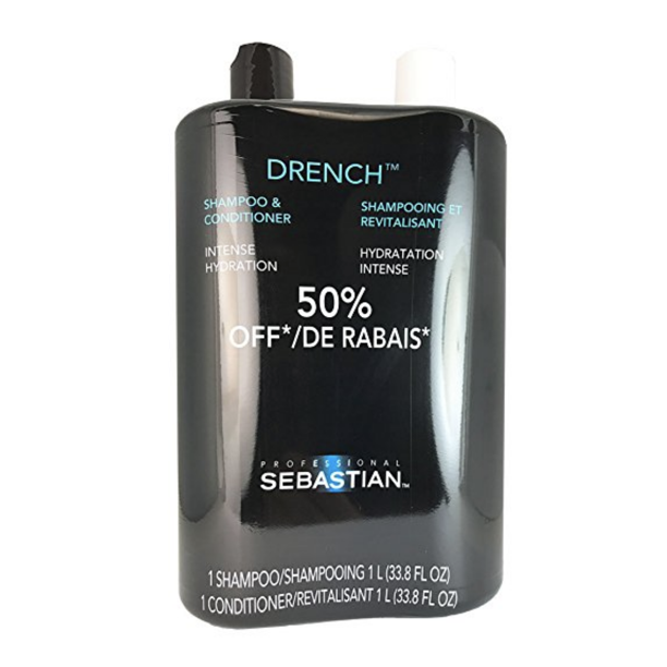 Sebastian Drench Moisturizing Shampoo and Conditioner Set 33.8 oz ...