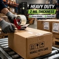 36 Rolls Carton Sealing Clear Packing Tape Box Shipping - 2 mil 1.89" x ...