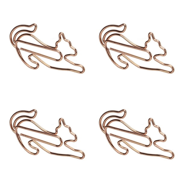 Small Paper Clips, 20 Pieces Cat Paper Clips Nonslip Rustproof For ...