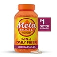 (2 pack) Metamucil Fiber Supplement, Psyllium Fiber Capsules for Adults ...