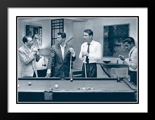 Rat Pack - Pool 25x29 Framed and Double Matted Art Print. - Walmart.com