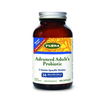 Flora - Advanced Adult's Blend Probiotic, Seven Senior-Specific Strains ...