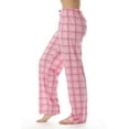 Just Love Womens Cotton Night Pj Sleepwear Plaid Pajama Pants Pink