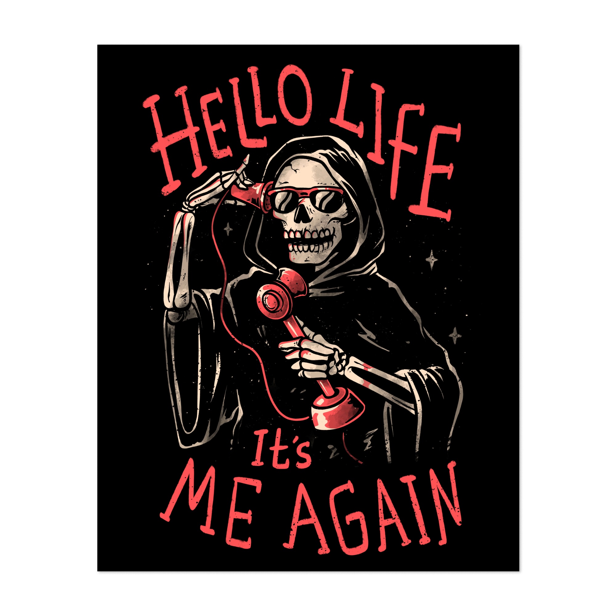 Digital Prints 8x10 Heart of Darkness Art Print Death angel skeleton ...