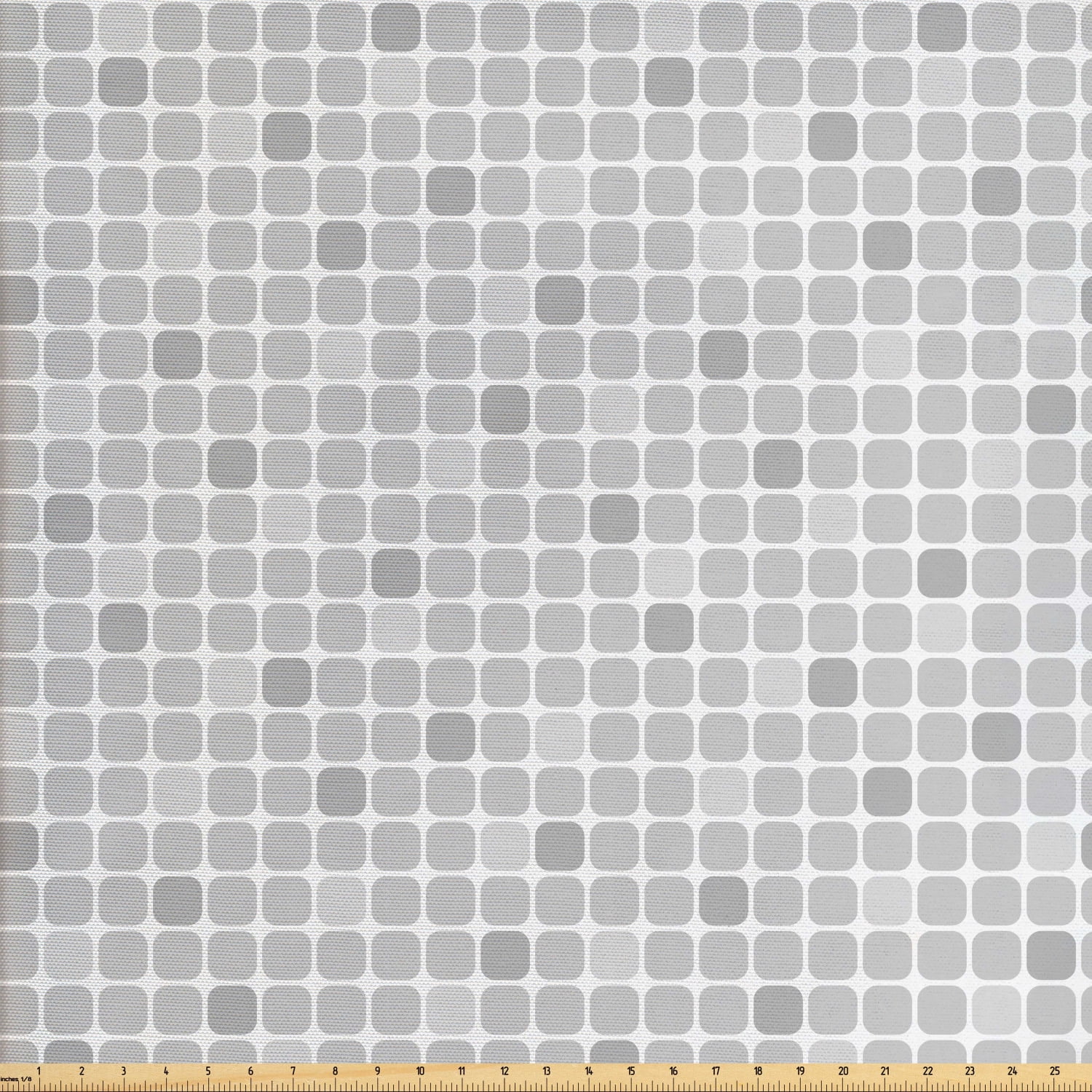 Abstract Fabric by the Yard, Continuous Geometric Shapes Squircles Soft ...
