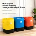 Large Clear Thick Plastic Storage Box with Hinged Lid, Large Capacity ...