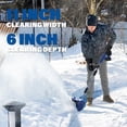 SOYUS 20V 11" Cordless Snow Shovel, Electric Battery Snow Blower with ...