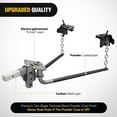 Nilight 1200 lbs Round Bar Weight Distributing Hitches Kit with ...