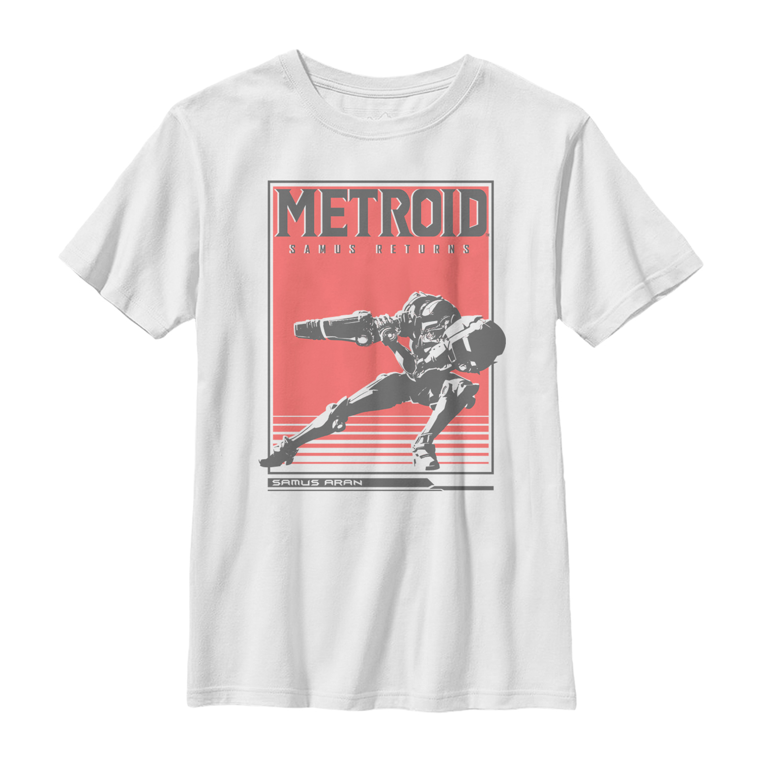 Fifth Sun - Nintendo Boys' Metroid Samus Returns Poster T-Shirt ...