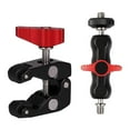 Camera Clamp Mount 360 Degree Adjustable Camera Bracket Aluminum Alloy ...