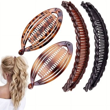 Goody Large Oval Epoxy Contour Hair Clips, Perfect for Medium to Long ...