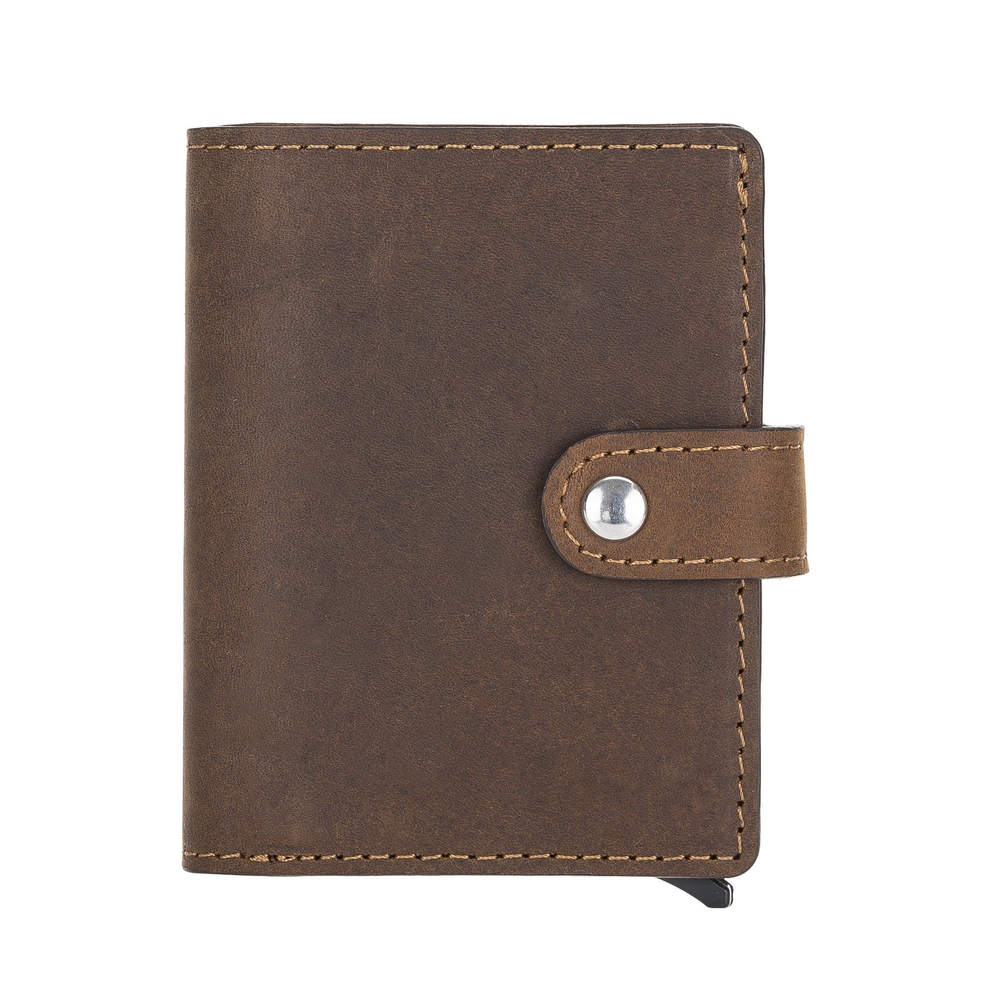 Palermo Smart Handcrafted Full Grain Leather Wallet & Mechanical Card ...