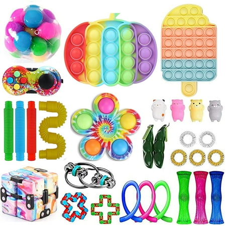 Fidget Packs Anti-Anxiety Tools, Halloween Fidget Block Set Stress ...