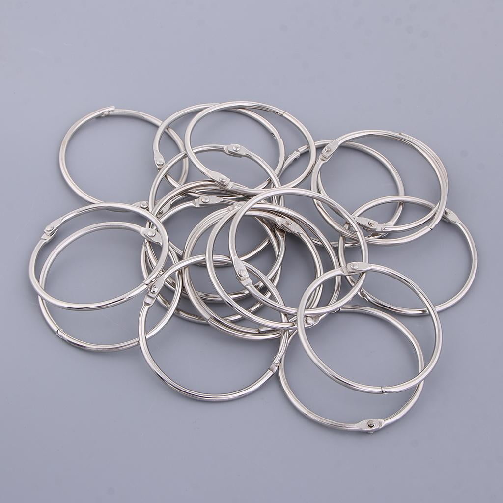 Anillos de carpeta de hojas sueltas BLESIY 10/20/30x Anillos de libro ...