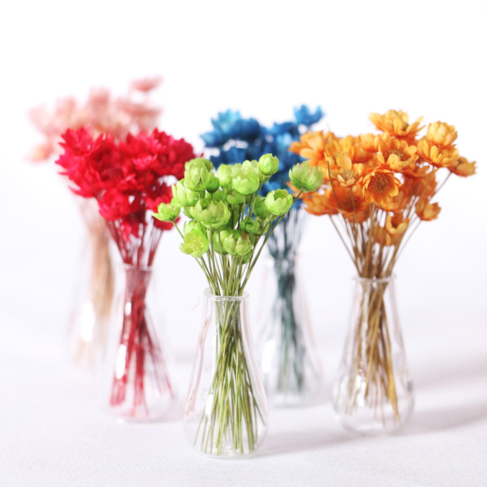 Hesroicy Mini Flower Vase Elegant Decoration Compact Doll House Mini ...