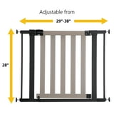 Safety 1st Wood-and-Metal Flat Slat Gate, Grey - Walmart.com