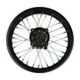 12" Steel Rear Wheel Rim Kit with Tube Bearings Strip 32 Spokes ...