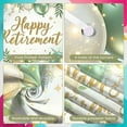 Golden Glitter Retirement Banner Green Leaf Happy Retirement Display ...