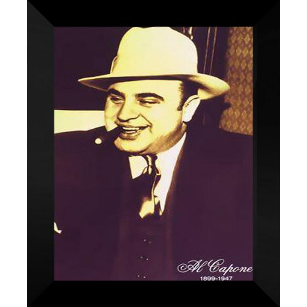 FRAMED Art Print 20x24 "Al Capone, 1899-1947" - Walmart.com - Walmart.com