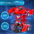 Zacro 1:18 Scale 2.4Ghz Operated RC Car Transformer Toy, One-Button ...