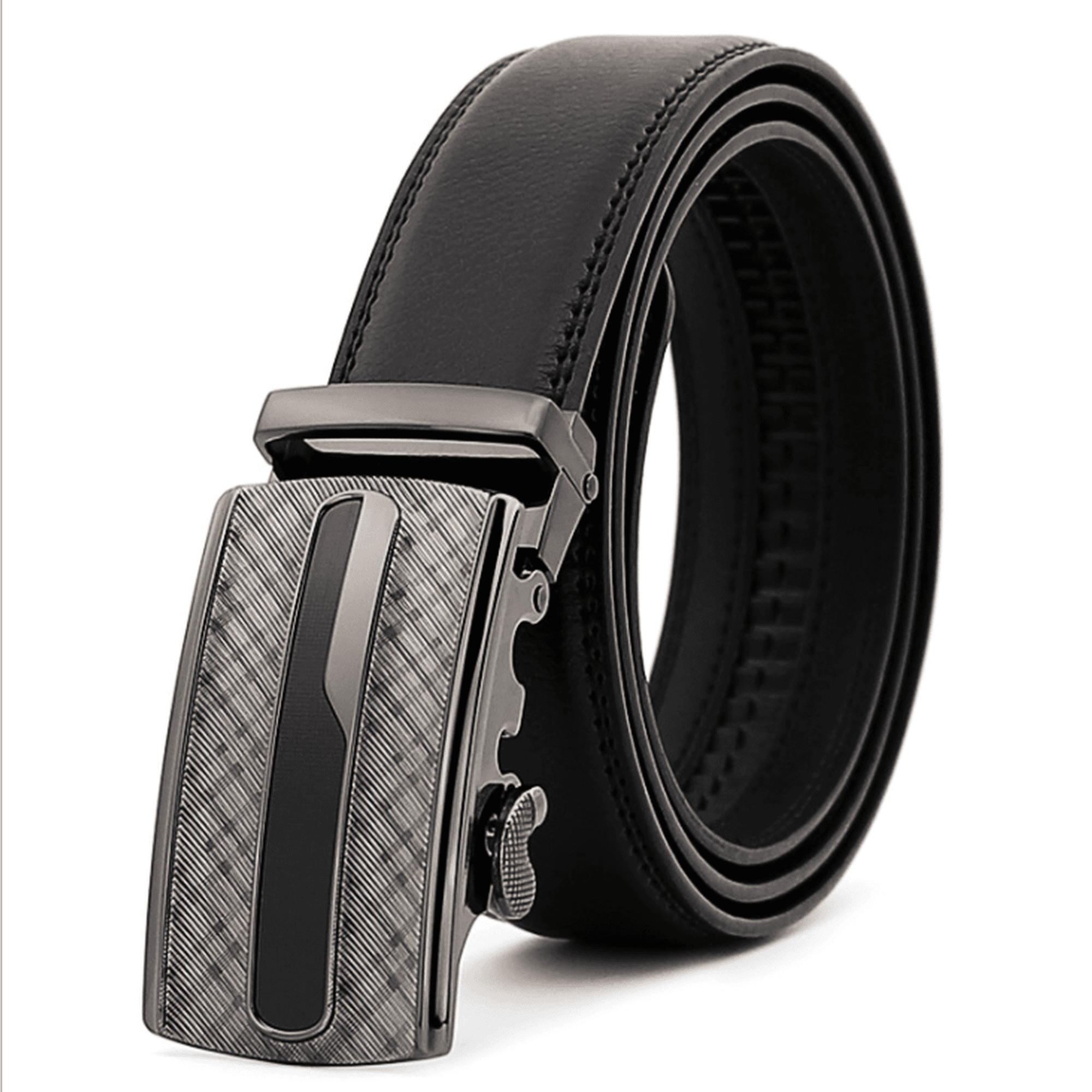 Click here for Amedeo Exclusive Black Belt Checkered Buckle Mens... prices