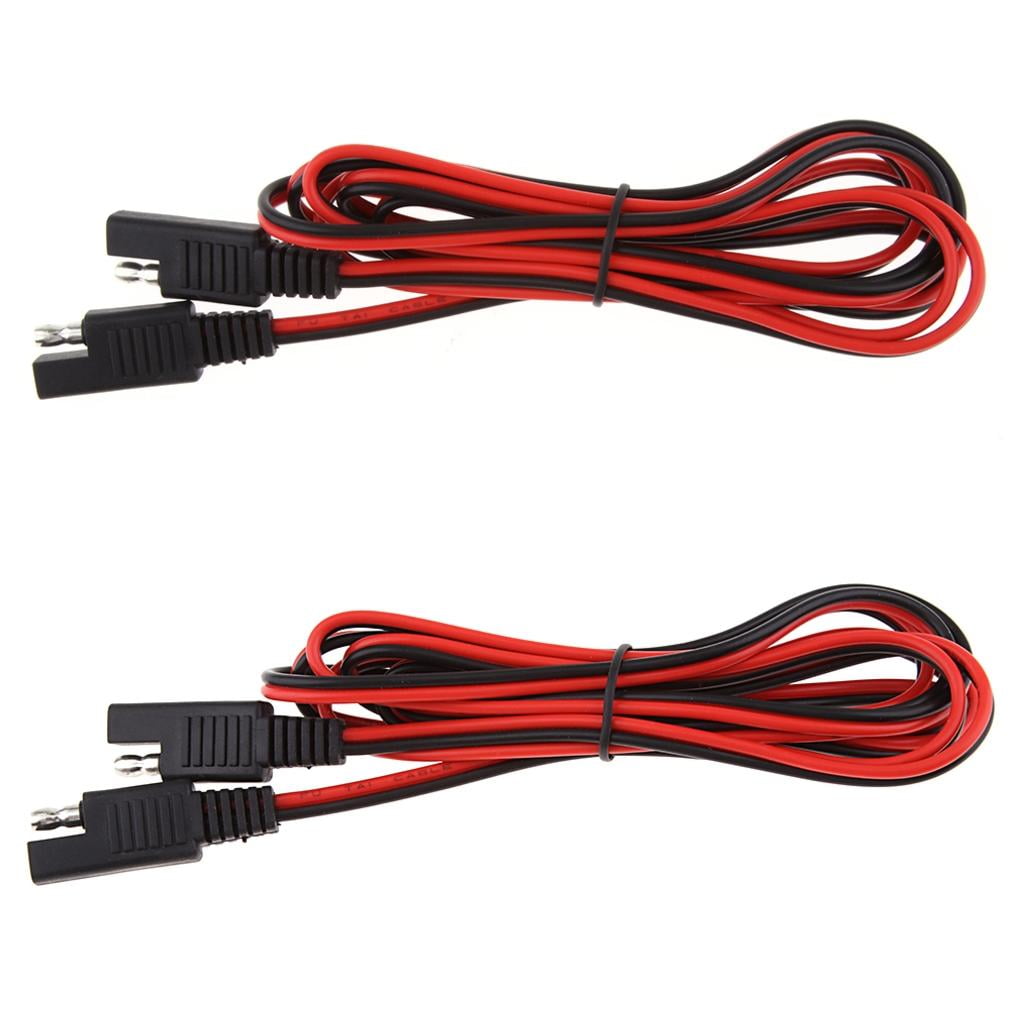 2 X SAE To SAE Connector Extension Cable 18AWG Solar Btery Harness 2-x-sae-to-sae-connector-extension-cable-18awg-solar-btery-harness
