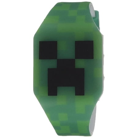 Accutime Kids Minecraft creeper Digital Quartz green Wrist Watch ...
