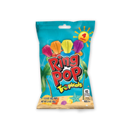 Ring Pop Bag 4-0.35 OZ (10g), Assorted Flavors, Fat-Free, 60 Calories ...