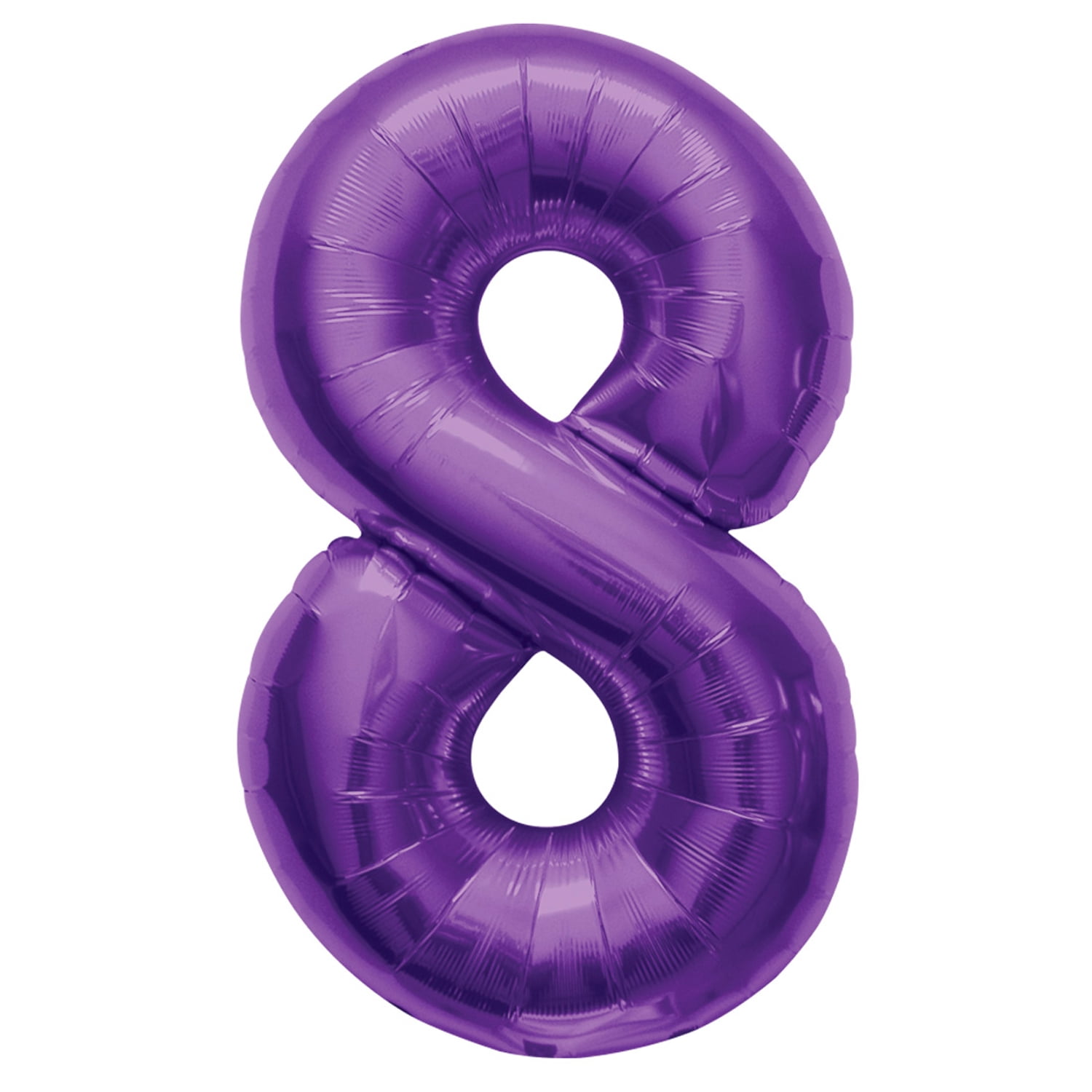 Northstar Number 8 Eight Shape Solid Jumbo Helium 34" Foil Balloon ...