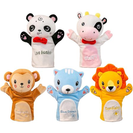 YDJKET Animal Hand Puppet Cartoon Plush Toys Baby Educational Animal ...