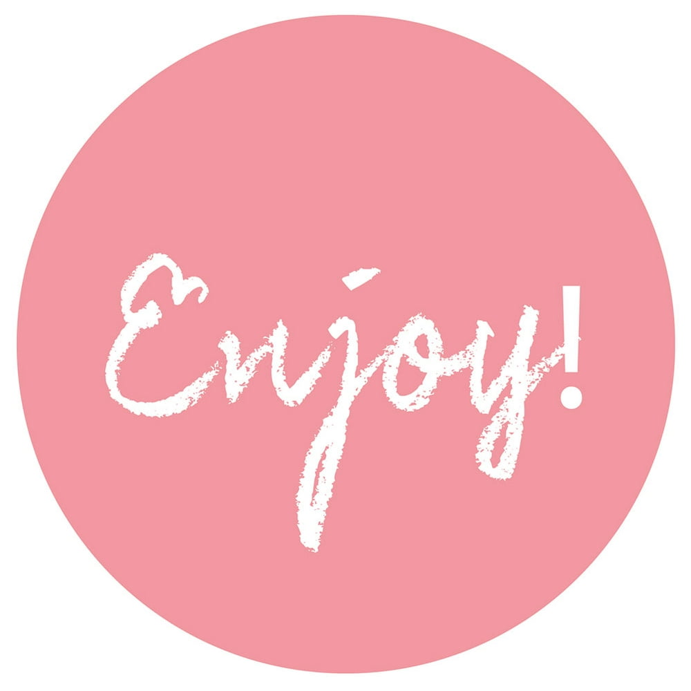 Enjoy Stickers - Pack of 90 -2" Diameter - Peel and Stick - Walmart.com ...