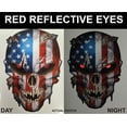 USA Skull American Flag Vinyl Decal, 6.5", Patriotic Military Style ...