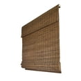 Chicology 23"W x 64"H Moose Cordless Bamboo Roman Shades, Natural Woven ...