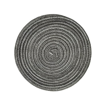 SPRING PARK Round Paper Fiber Woven Place Mats/Dining Mat/Decoration ...