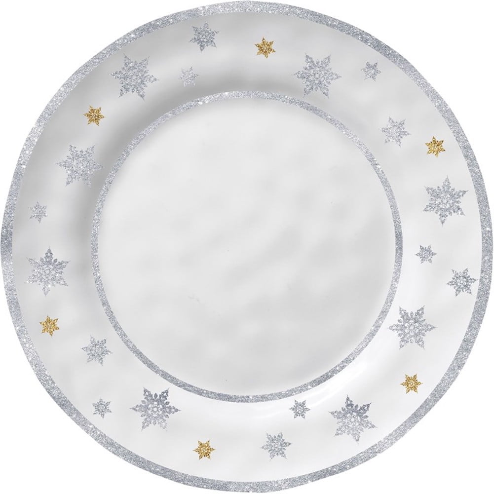 Kitchen & Dining Home & Living Dining & Serving Snowflake Dinner Plate ...
