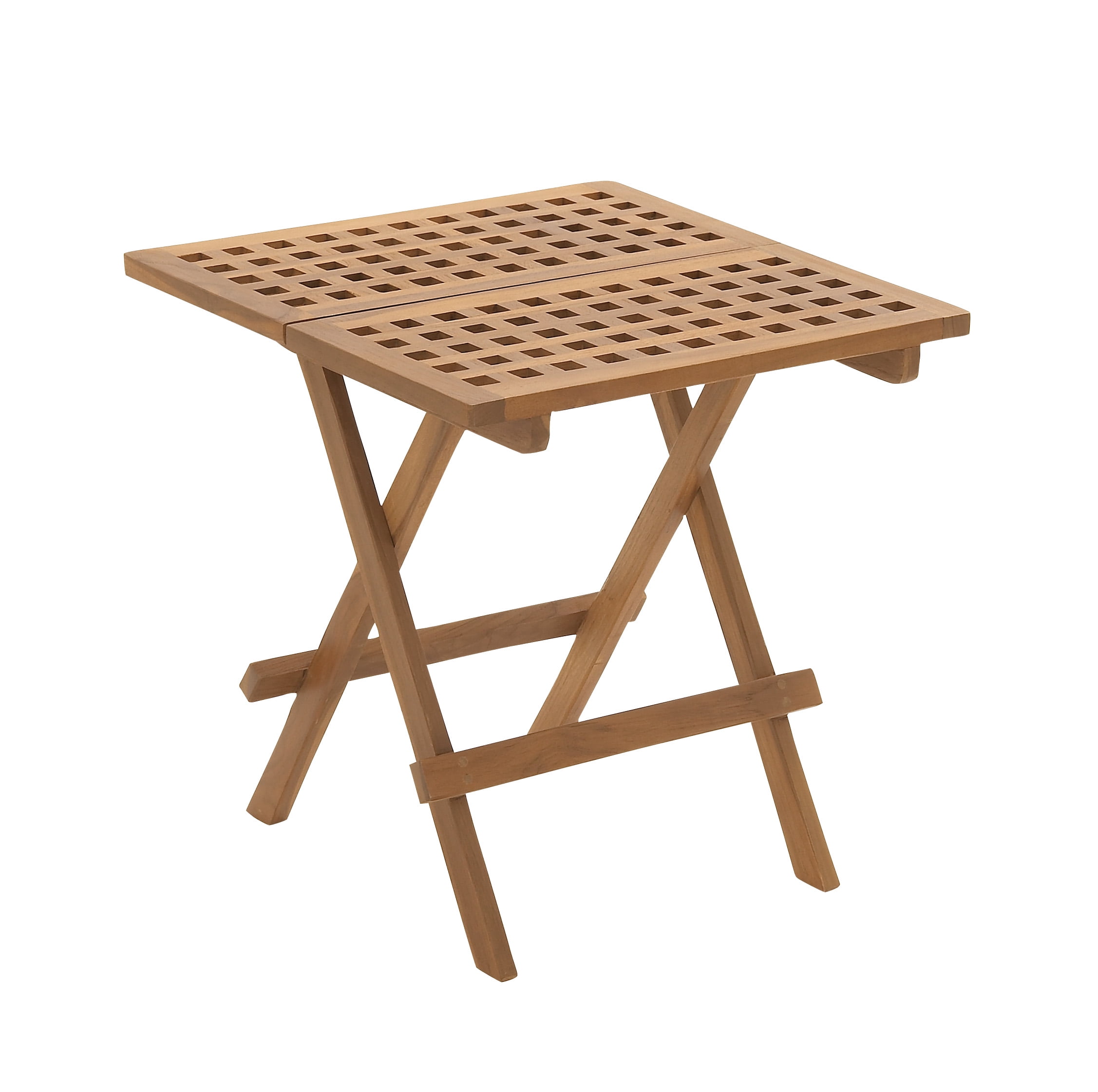 Creatively Designed Wood Teak Folding Table - Walmart.com