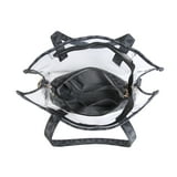XB See Through Transparent Clear Tote Bag Crossbody Shopping Bag ...