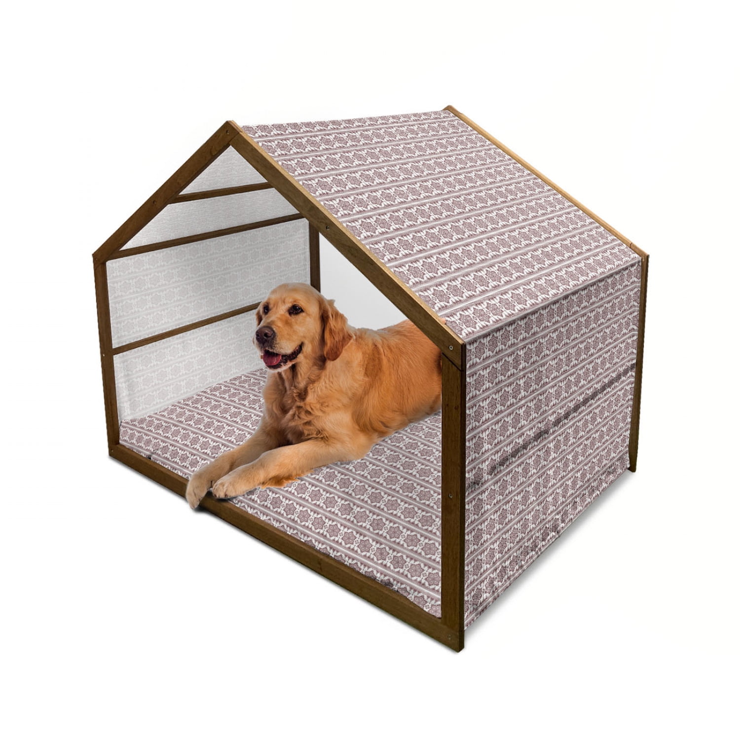 Brown Mandala Pet House, Style Oriental Ornament Frieze-Like Pattern ...